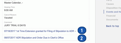 Online Docket Instructions | Superior Court of California | County of ...